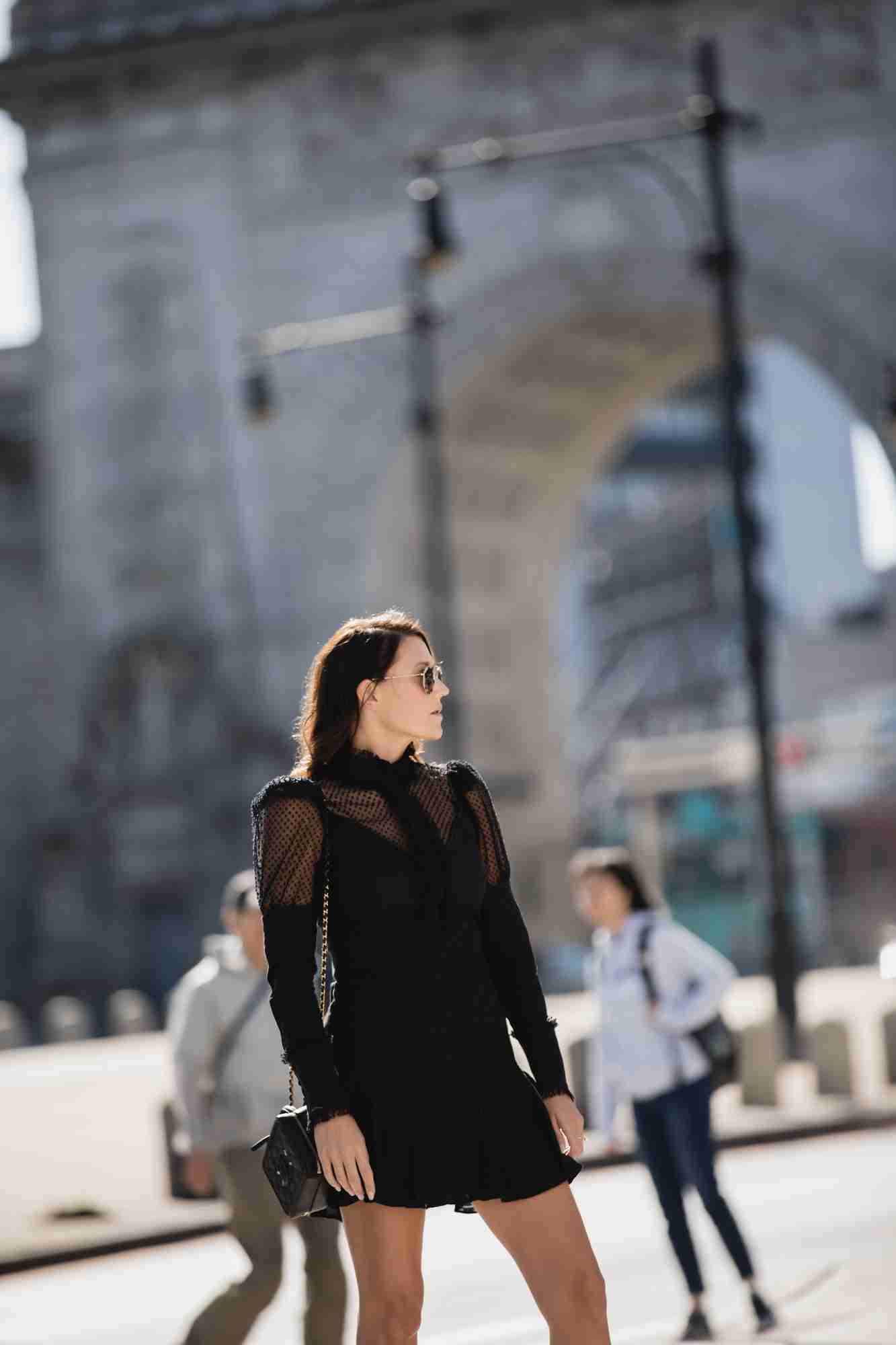 How To Style A Lace Dress For Fall - the gray details