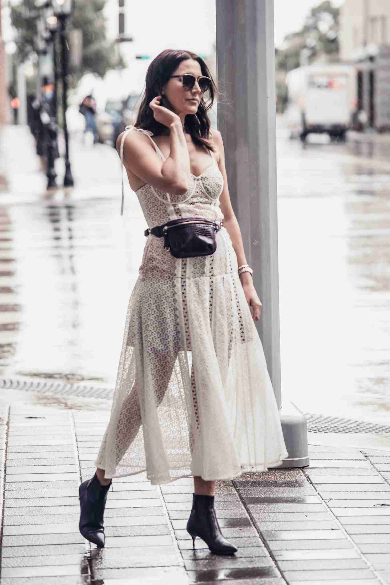 How To Style A Lace Dress For Fall - the gray details