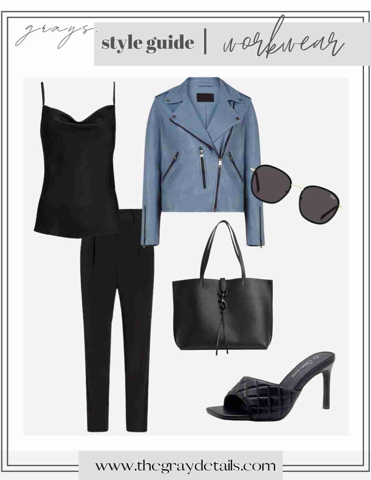 4 Ways to Wear a Leather Jacket in Spring - the gray details