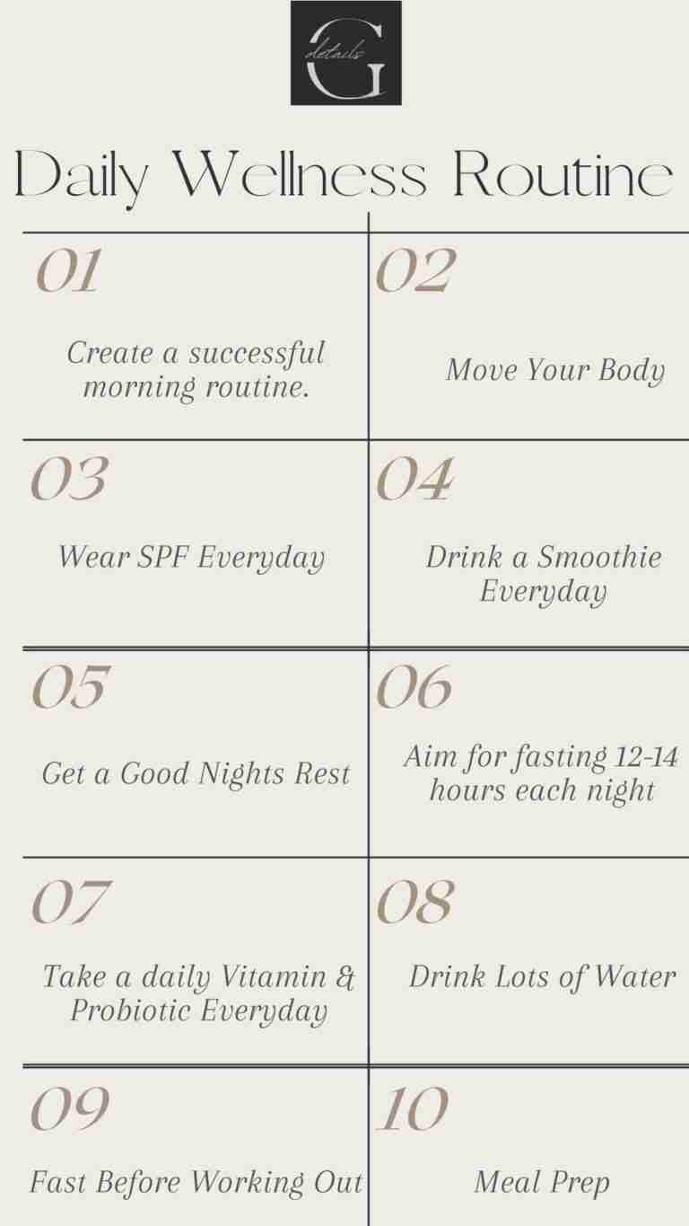 Daily Wellness Routine - the gray details | Lifestyle Blog