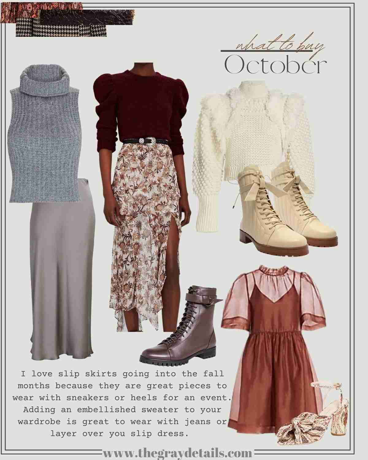 What to Buy In October | Monthly Shopping Guide - the gray details