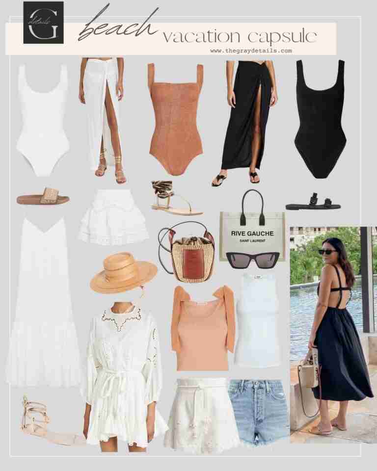 Minimalist Packing for Beach Vacation - the gray details