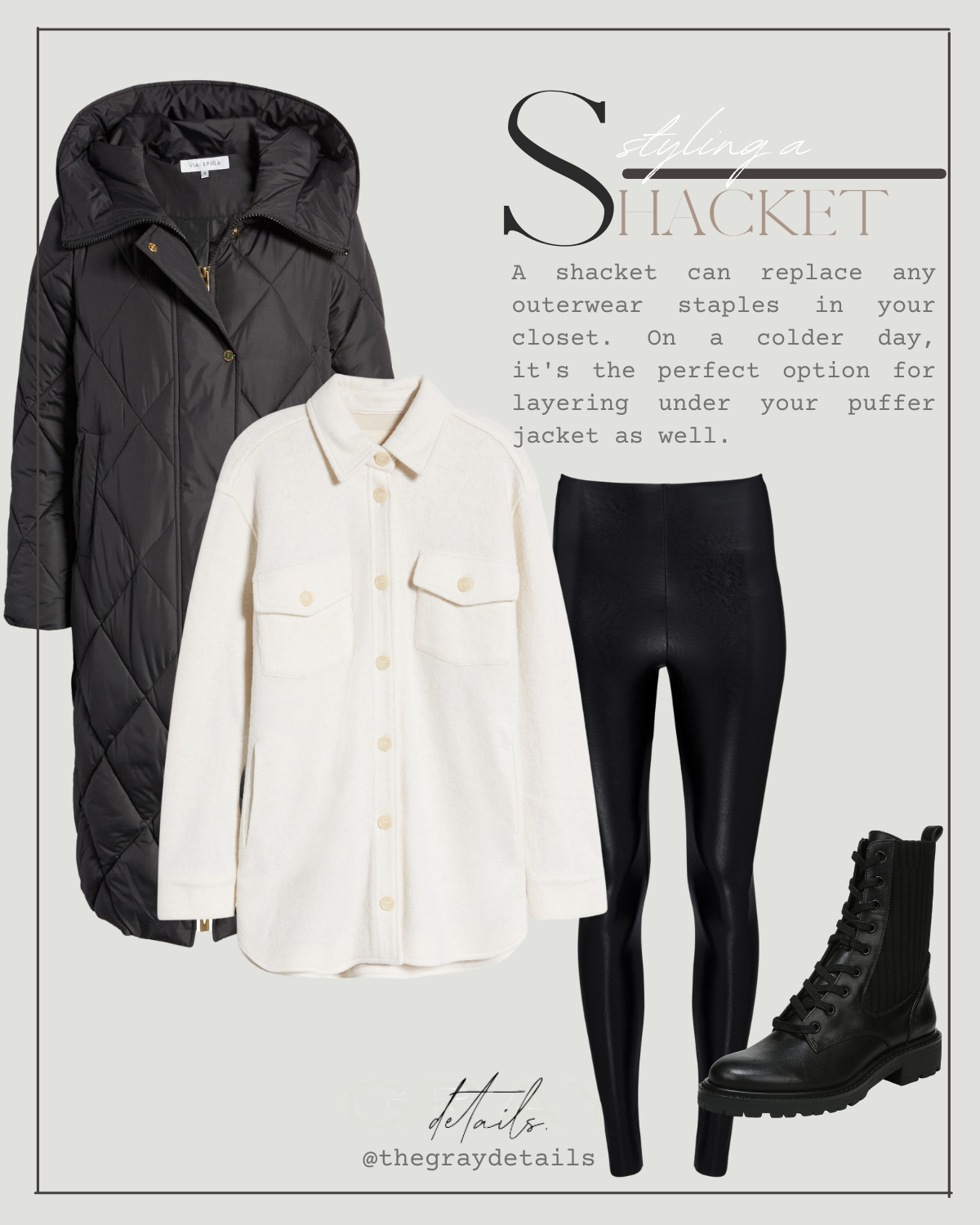 What Is A Shacket - the gray details | Lifestyle Blog