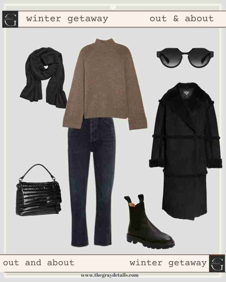 Winter Travel Capsule for A Weekend Getaway - the gray details