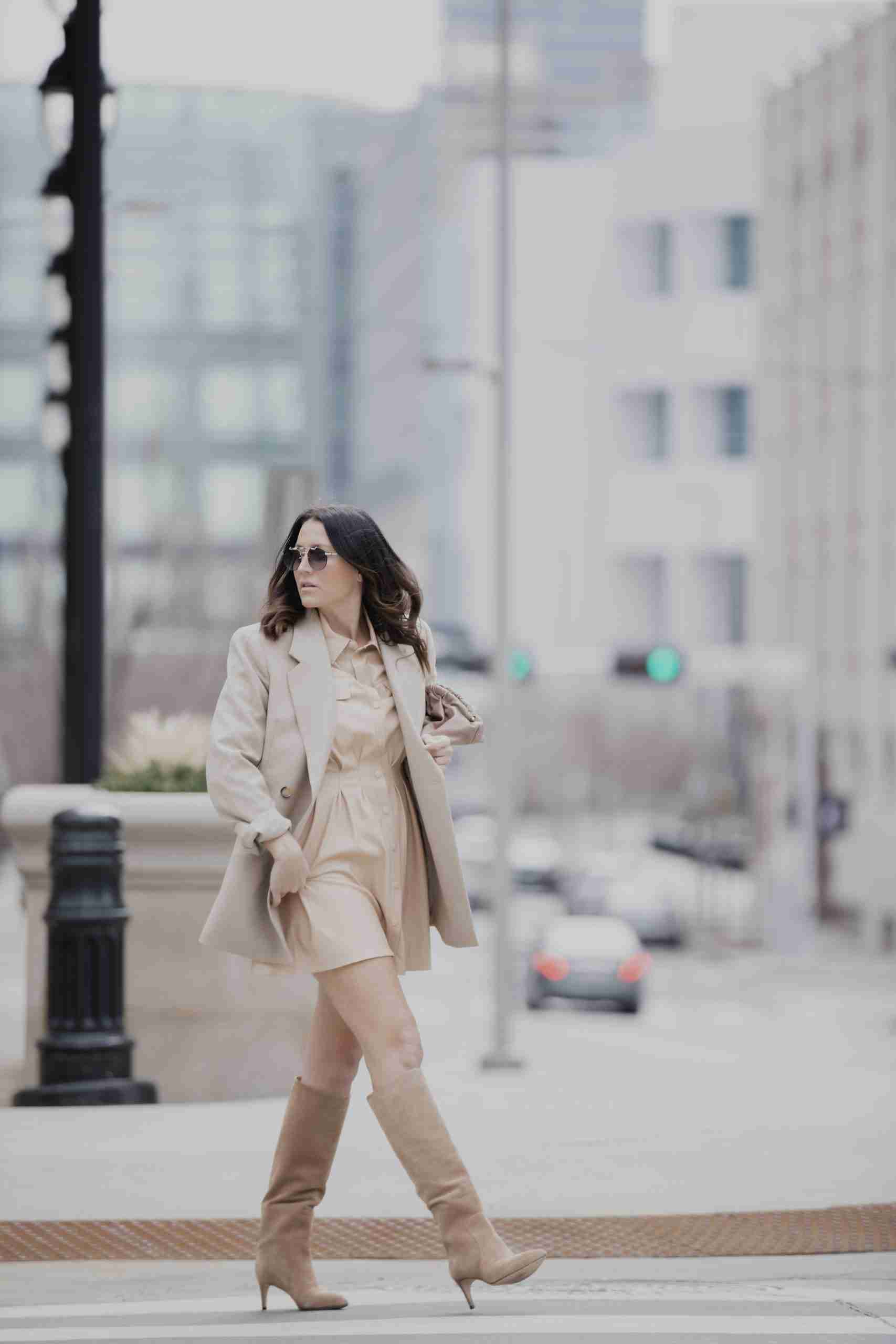 How to Layer A Dress for Spring - the gray details