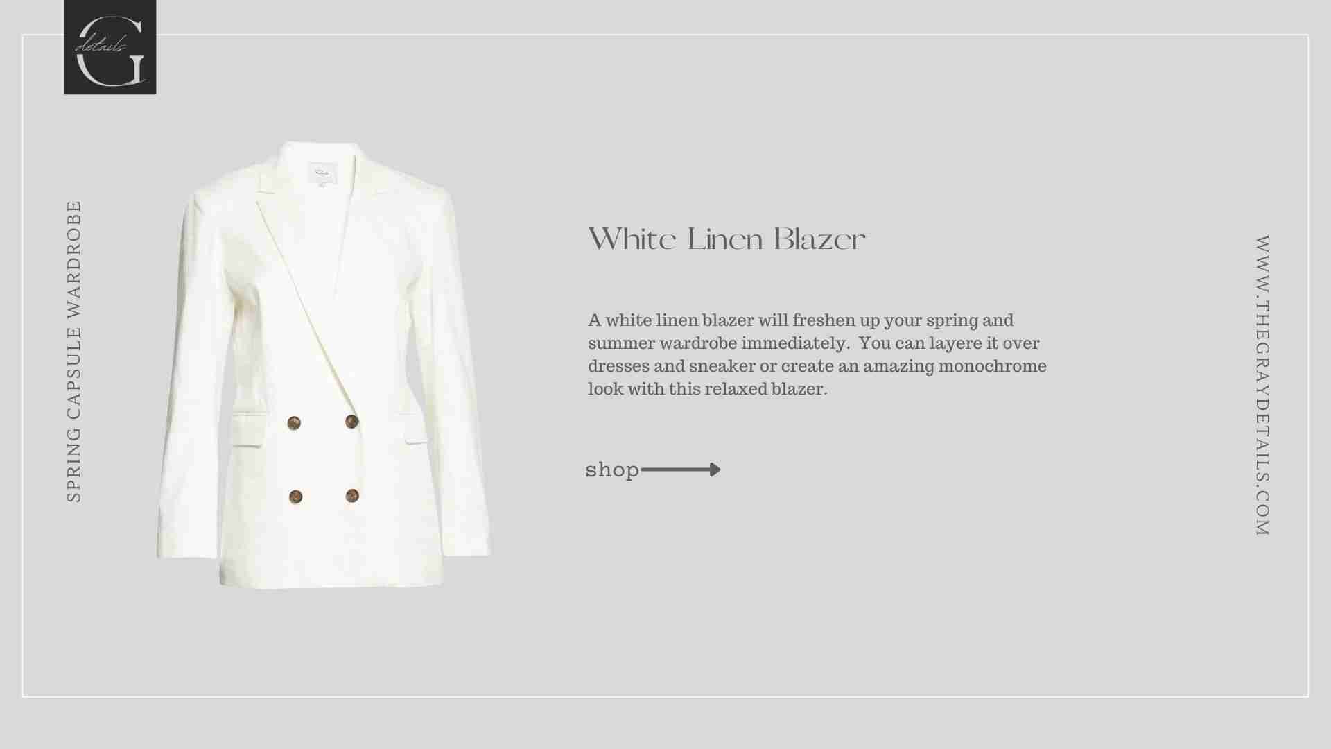 Casual Spring Capsule Wardrobe - the gray details