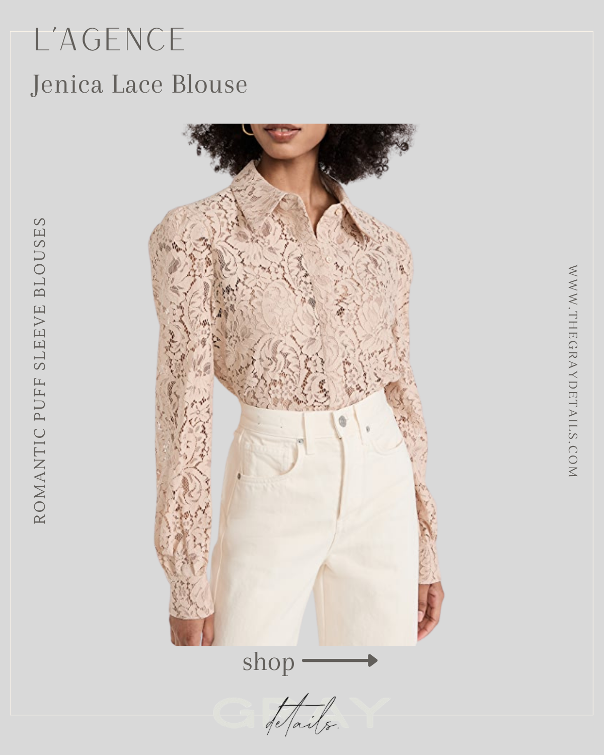 15 Romantic Puff Sleeve Blouses - the gray details
