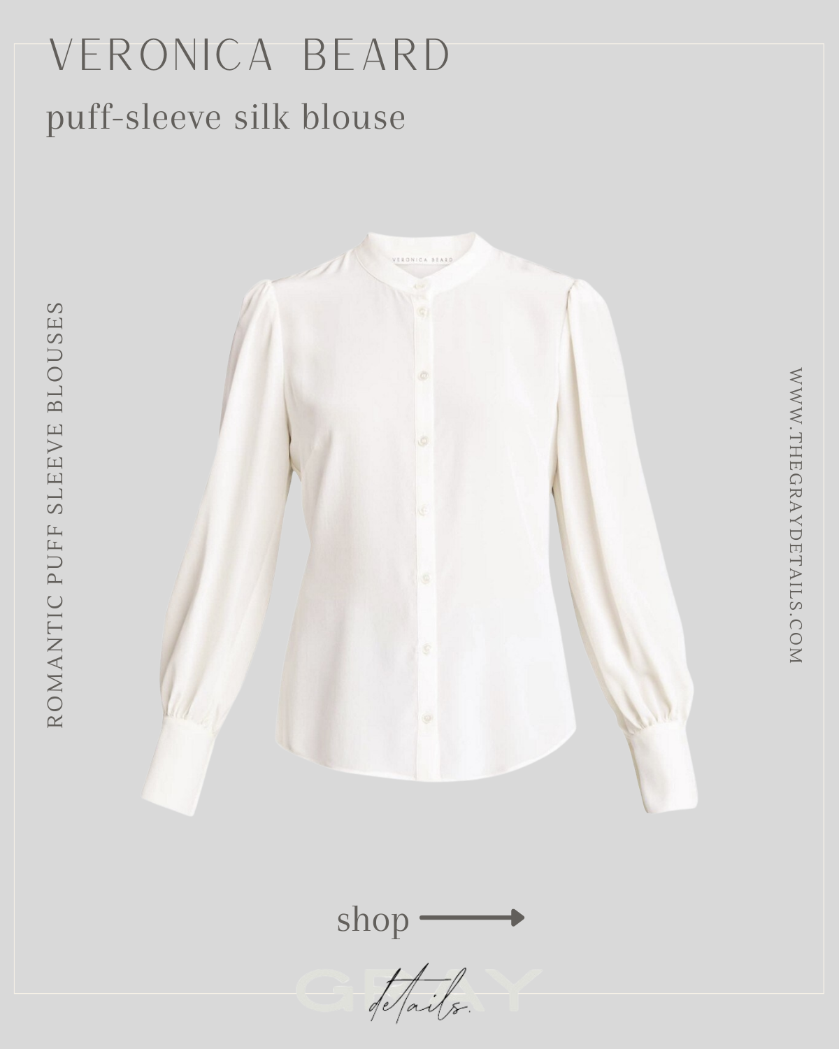 15 Romantic Puff Sleeve Blouses - the gray details