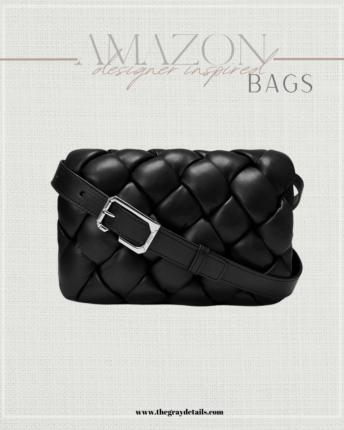 12 Designer Inspired Handbags on Amazon - the gray details