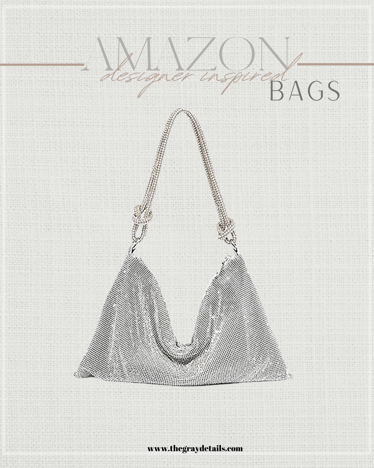 12 Designer Inspired Handbags on Amazon - the gray details