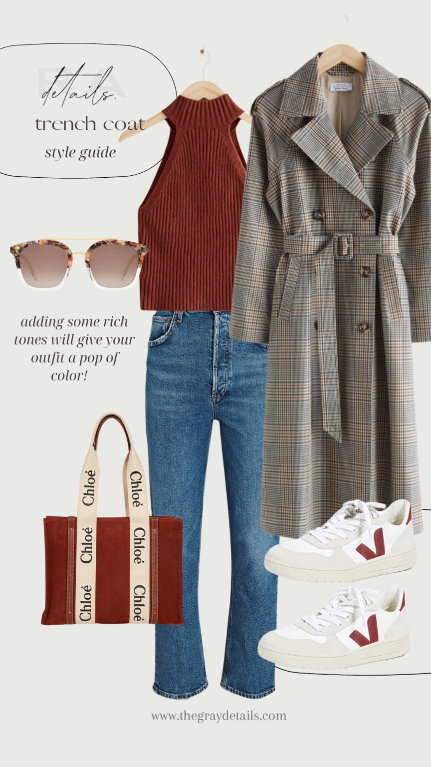 How to Style a Trench Coat | Outfit Ideas - the gray details