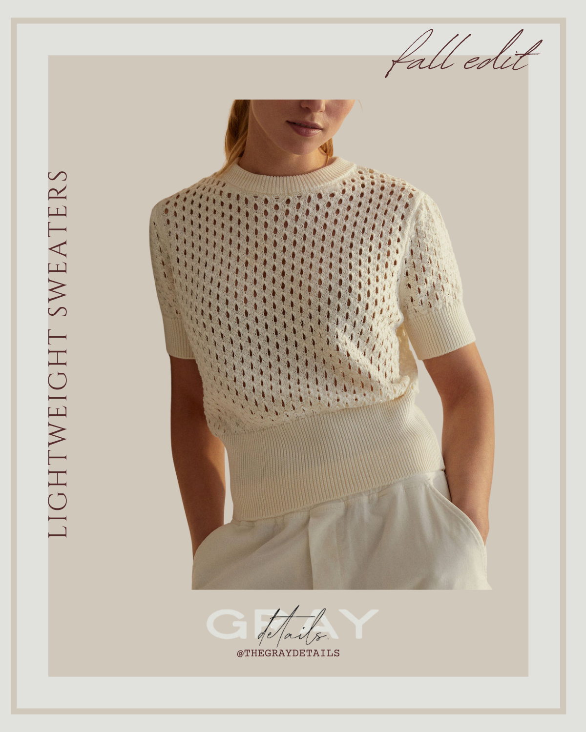25 Lightweight Sweaters for Fall - the gray details
