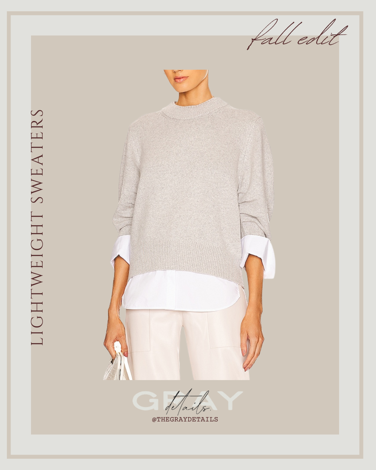 25 Lightweight Sweaters for Fall - the gray details