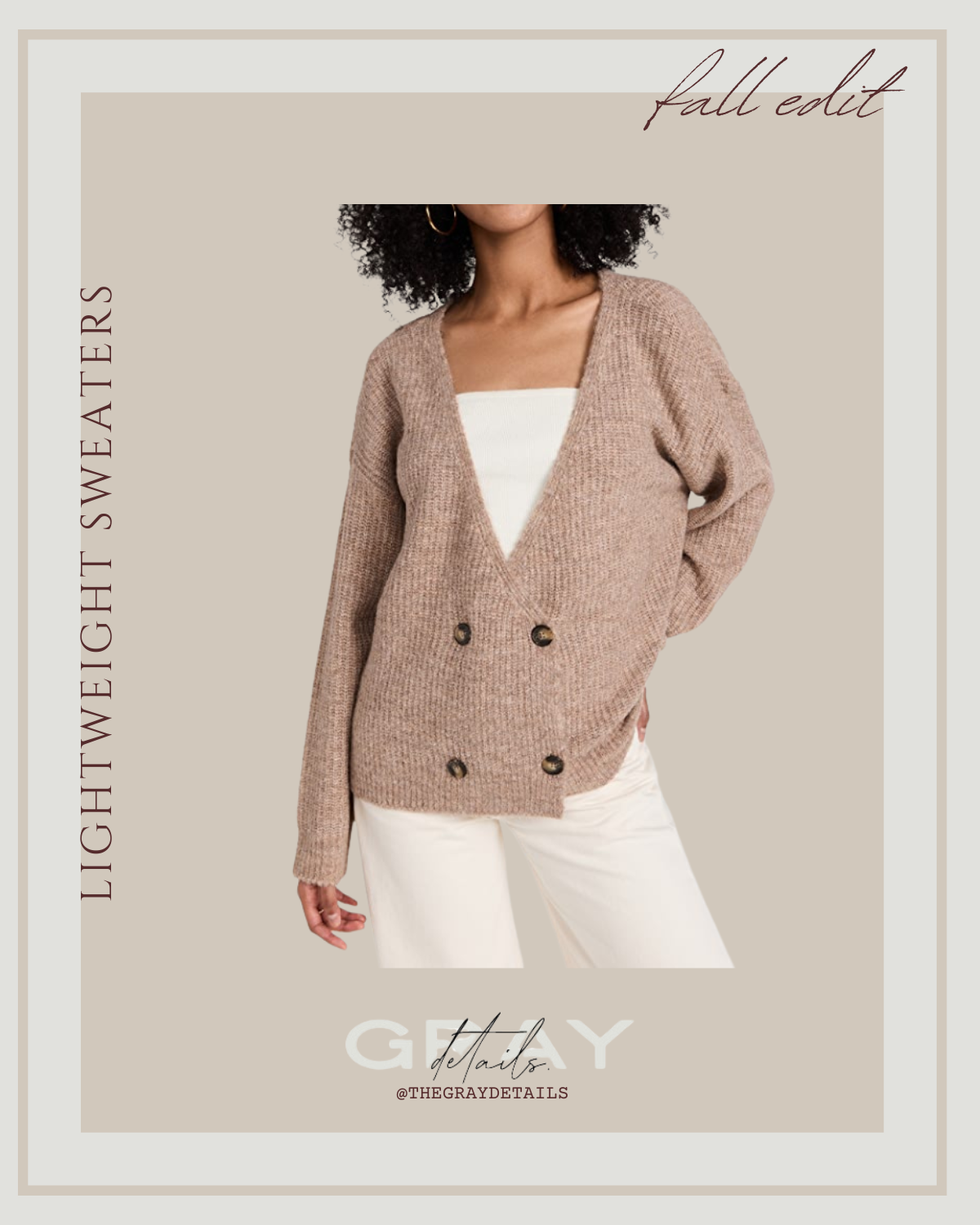 25 Lightweight Sweaters for Fall - the gray details