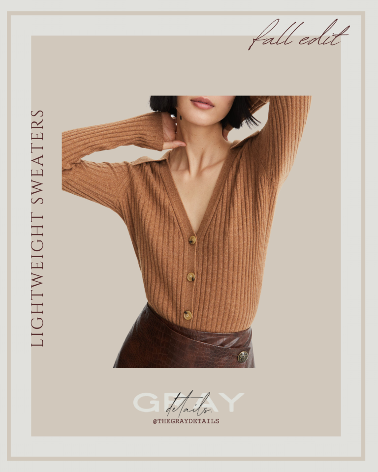 25 Lightweight Sweaters for Fall - the gray details