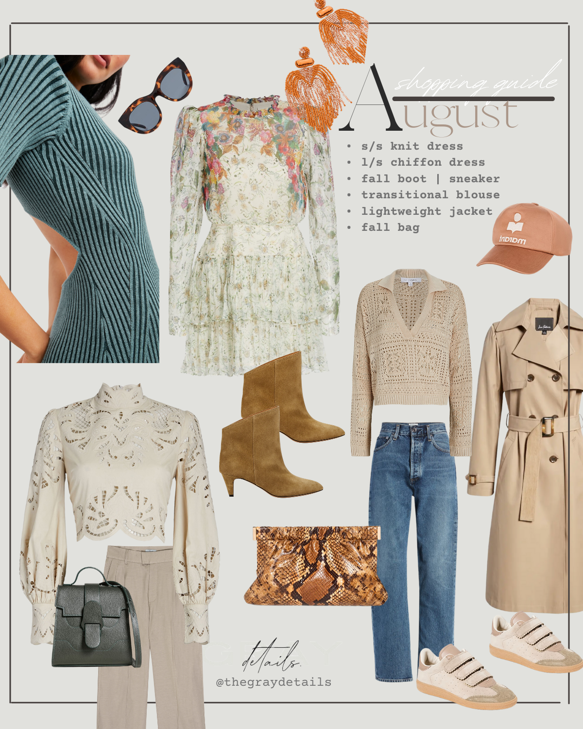 What to Buy and Wear in August | Monthly Shopping Guide - the gray details