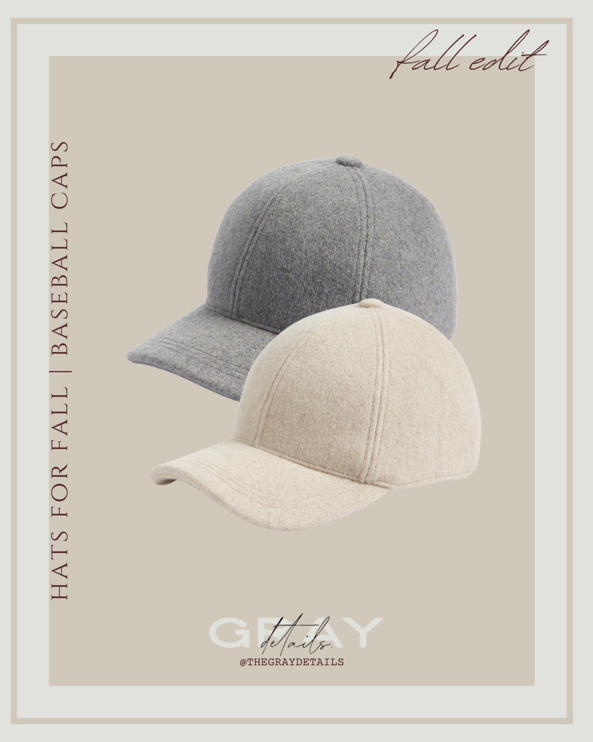 25 Fall Outfits With Hats - the gray details | Lifestyle Blog