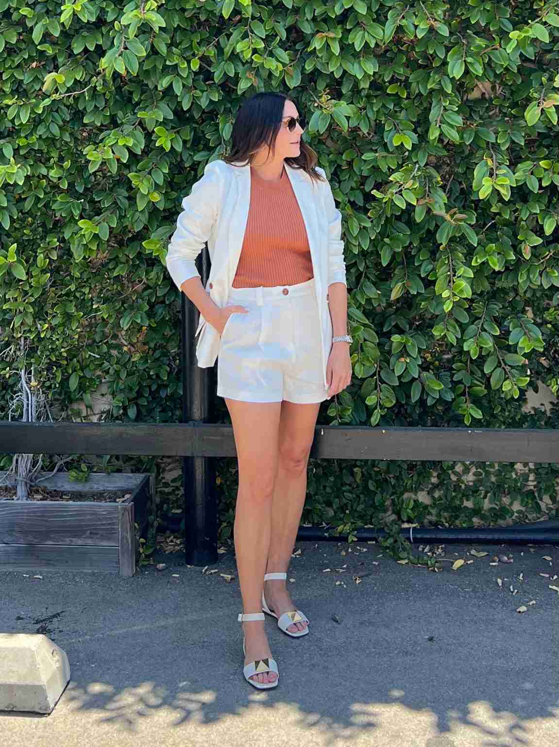 How to Wear A Jacket with Shorts - the gray details