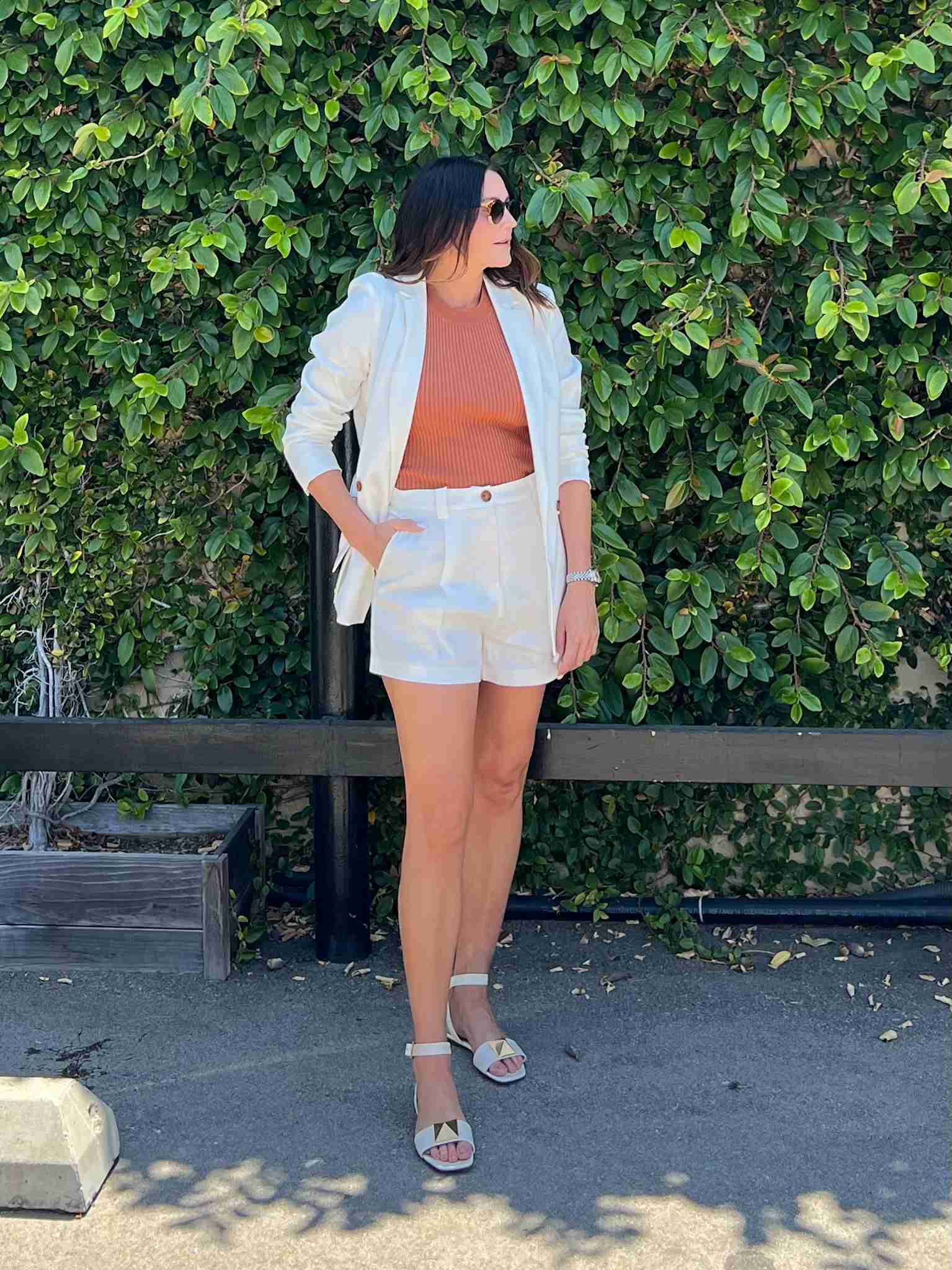 How to Wear A Jacket with Shorts - the gray details