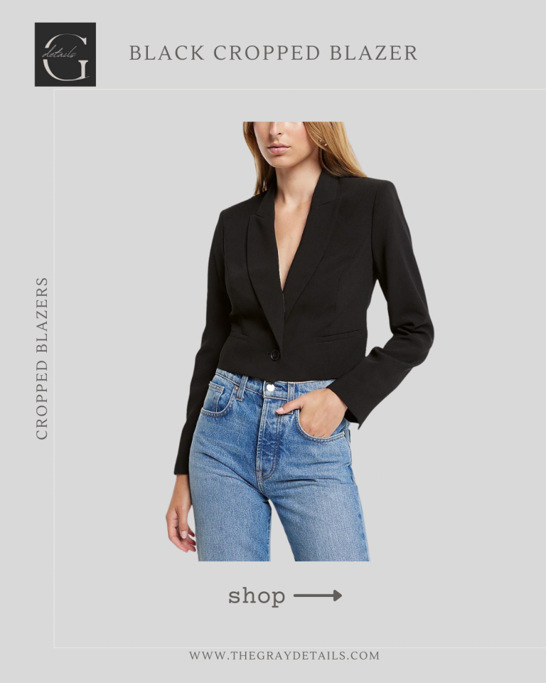 How to Wear Cropped Blazer - the gray details