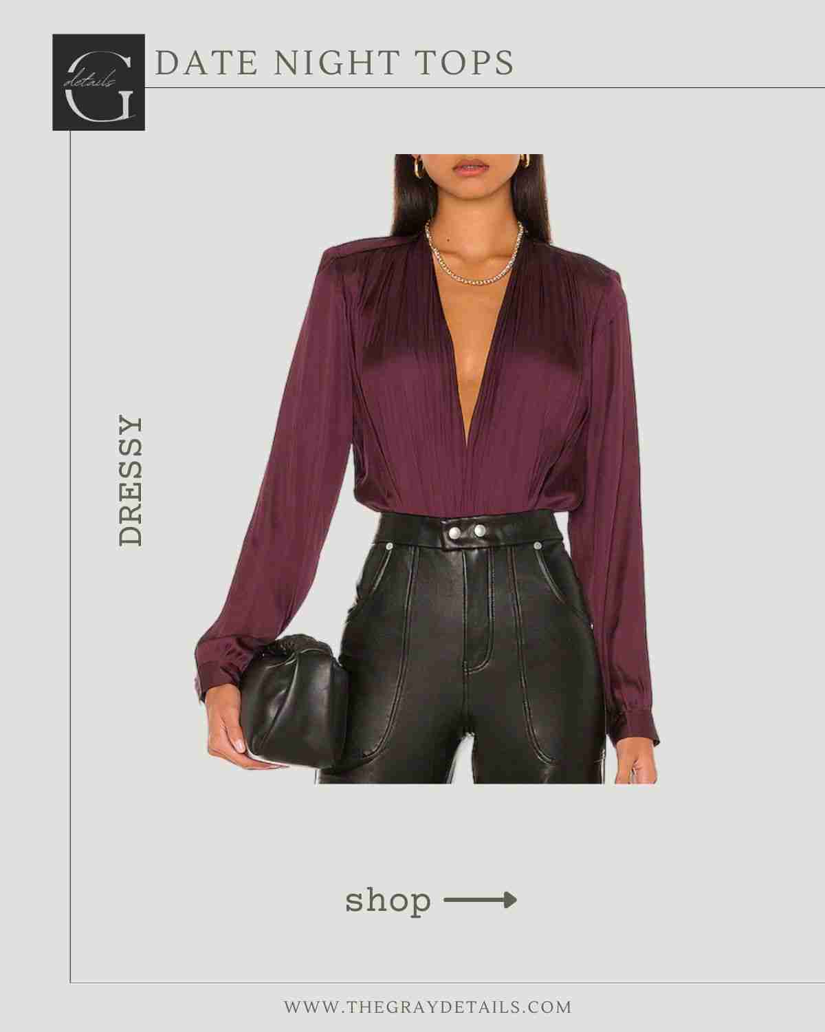 29 Women's Date Night Tops - the gray details