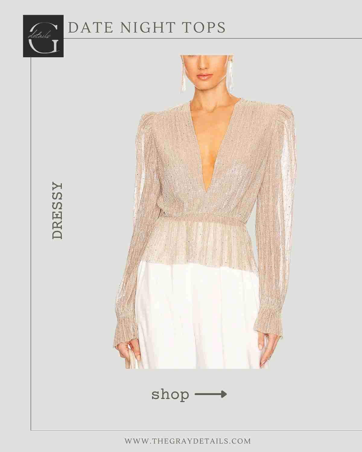 29 Women's Date Night Tops - the gray details