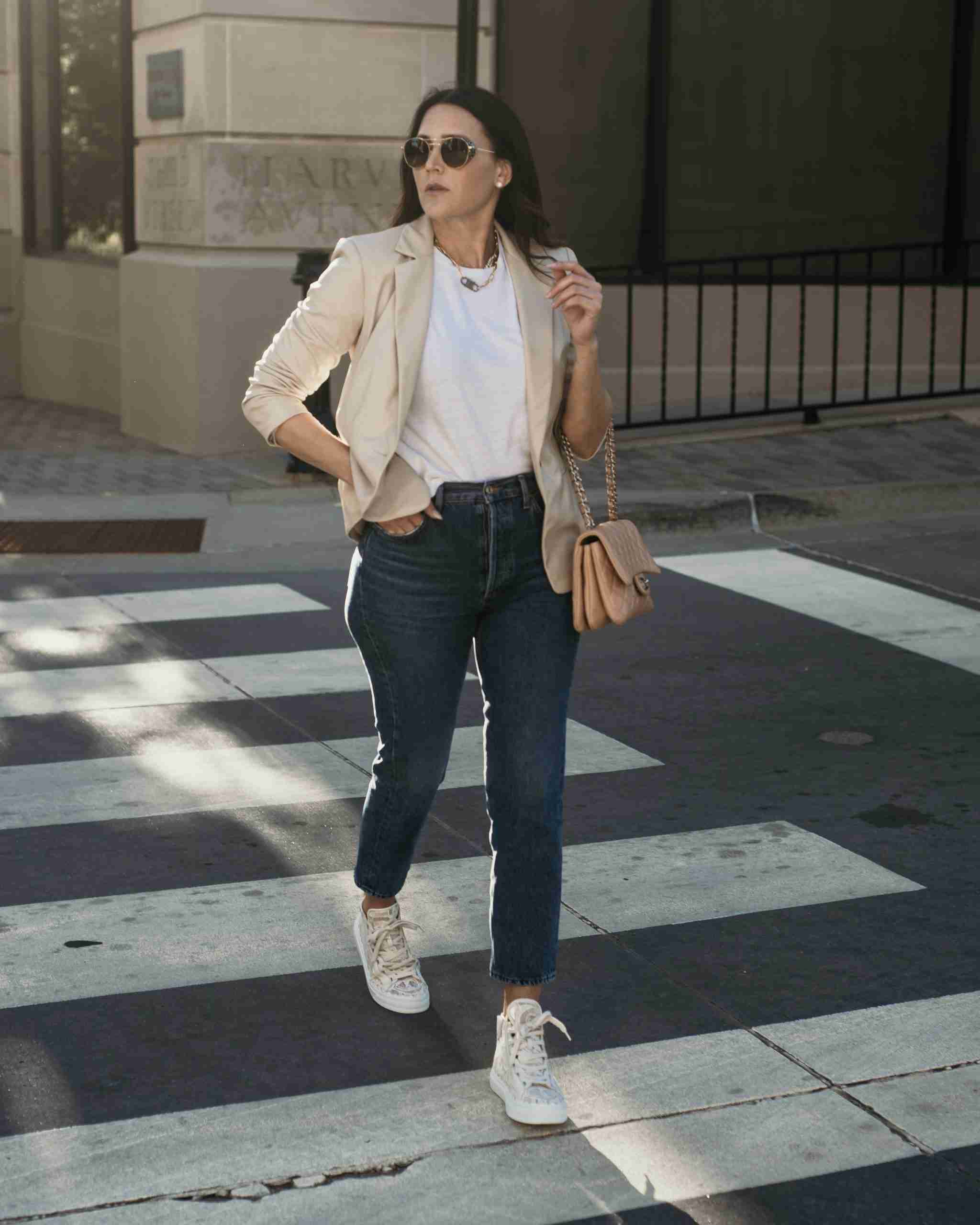 15 Fall Outfits With Leather Jacket - the gray details