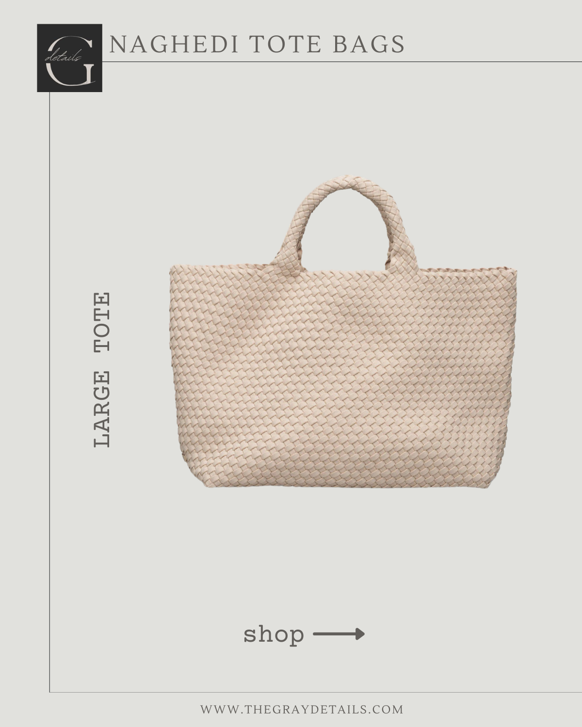 Naghedi Tote Review - the gray details | Lifestyle Blog