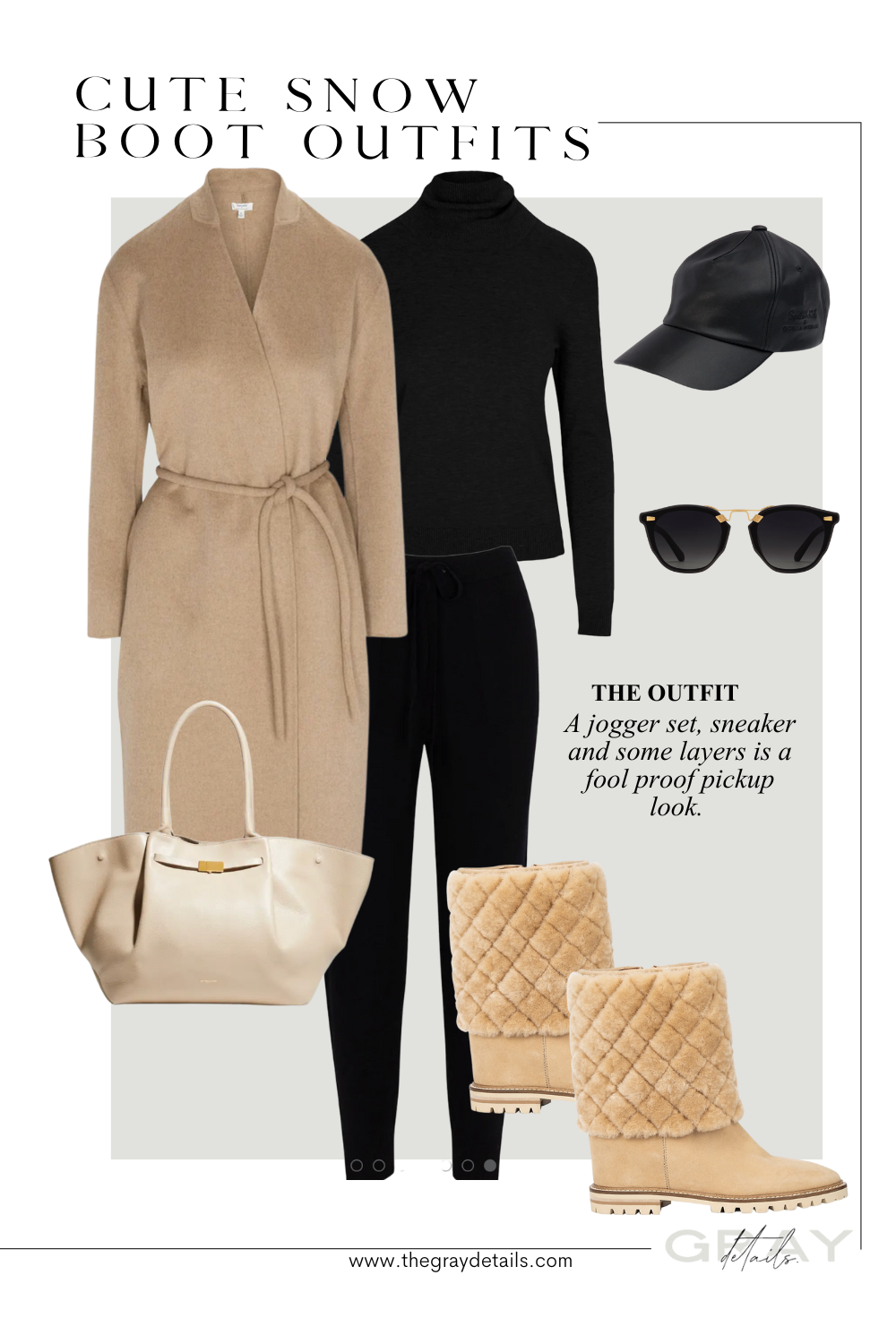 Cute Winter Outfits with Snow Boots - the gray details