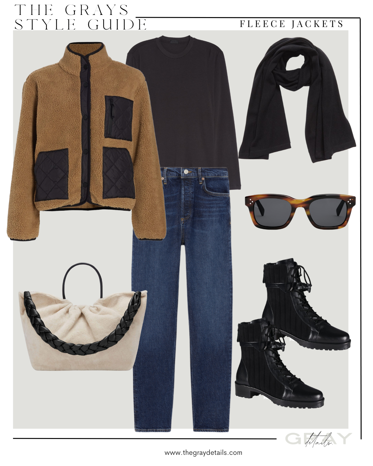 How to Style Fleece Jackets - the gray details