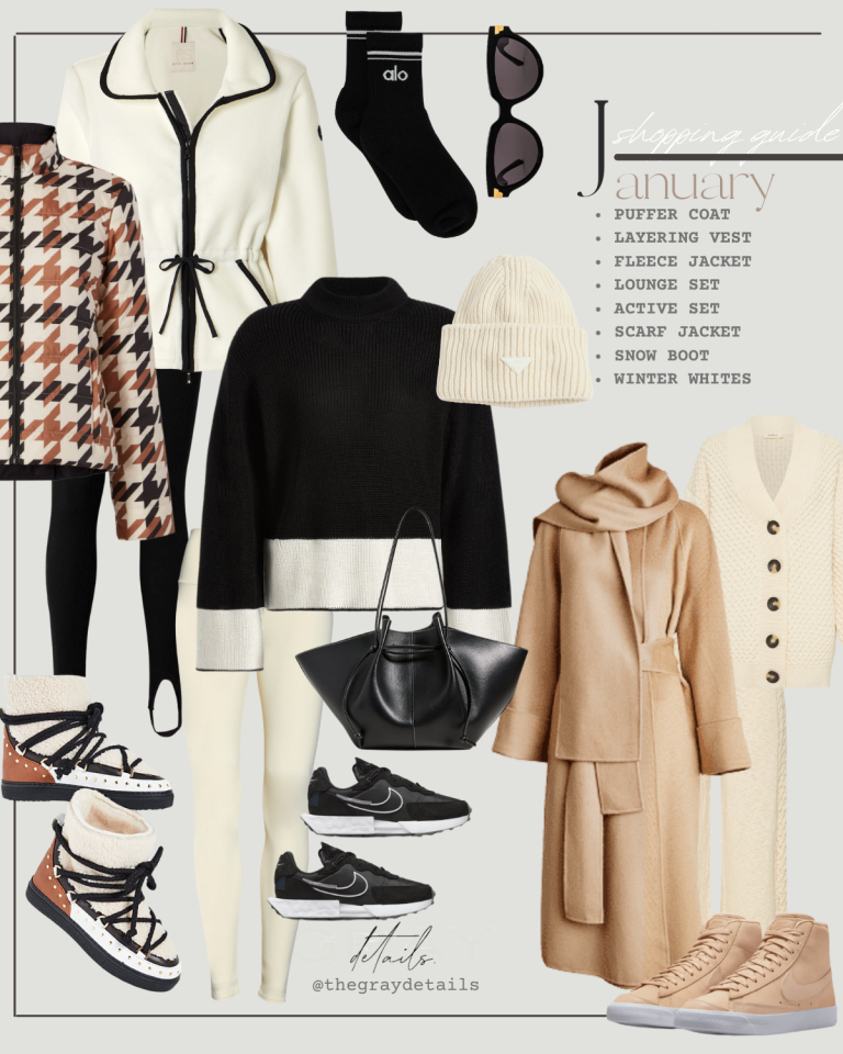 What to Buy In January | Monthly Shopping Guide - the gray details