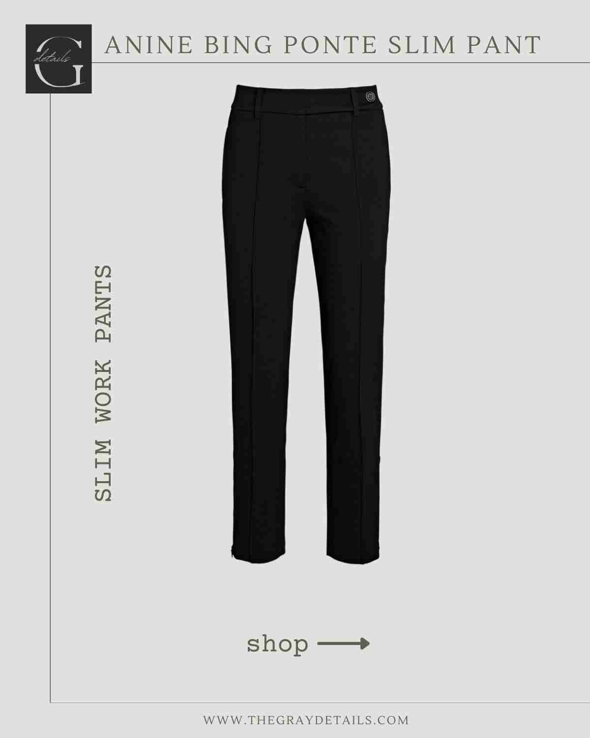 How to Style Slim Pants or Any Black Trousers for Work