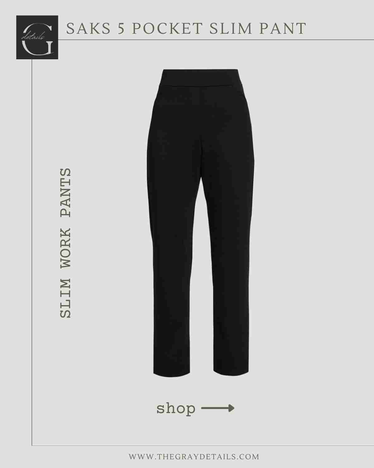 How to Style Slim Pants or Any Black Trousers for Work