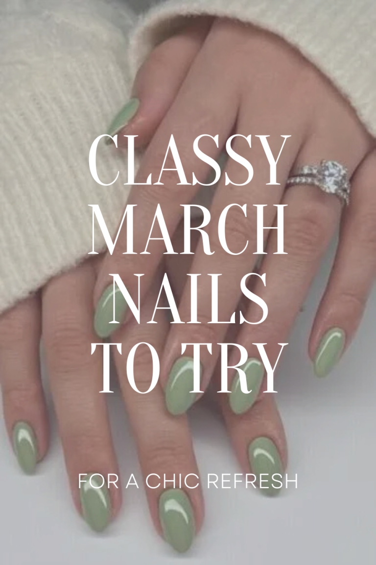 55 + March Nail Ideas - the gray details | Neutral Daily Outfit Guide