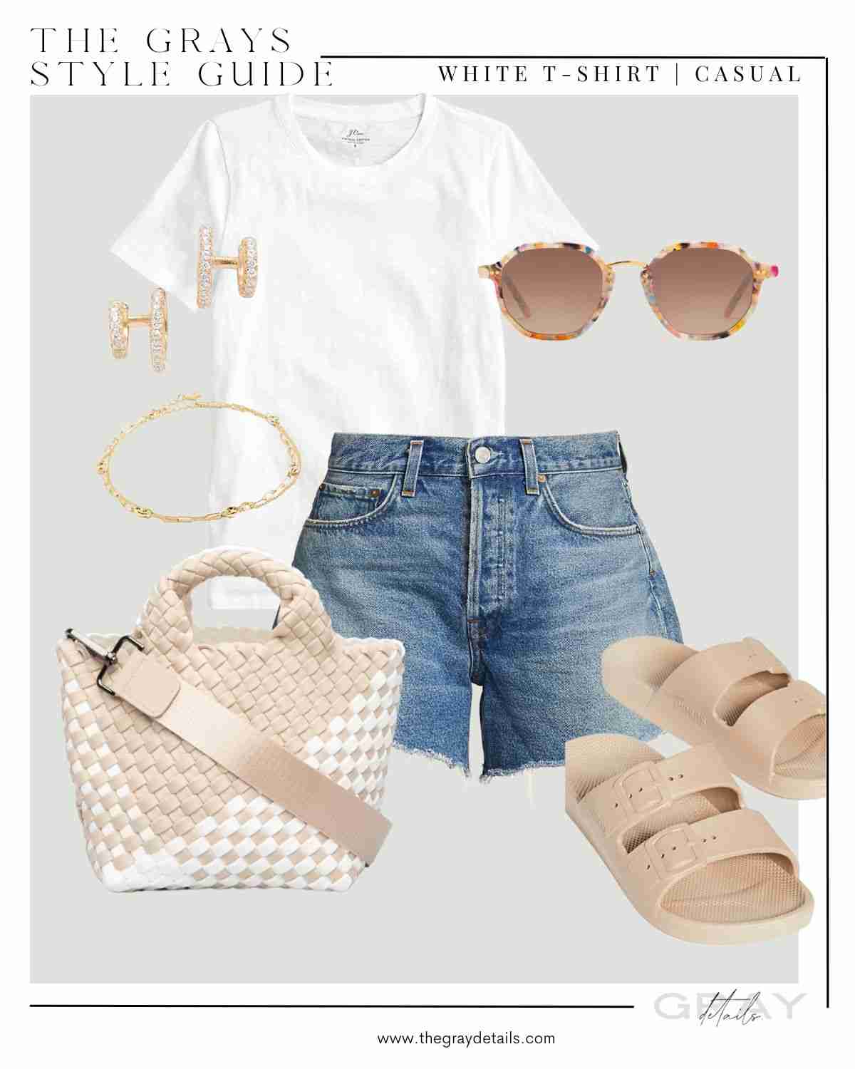 How to Style A Basic White Tee 11 Ways - the gray details