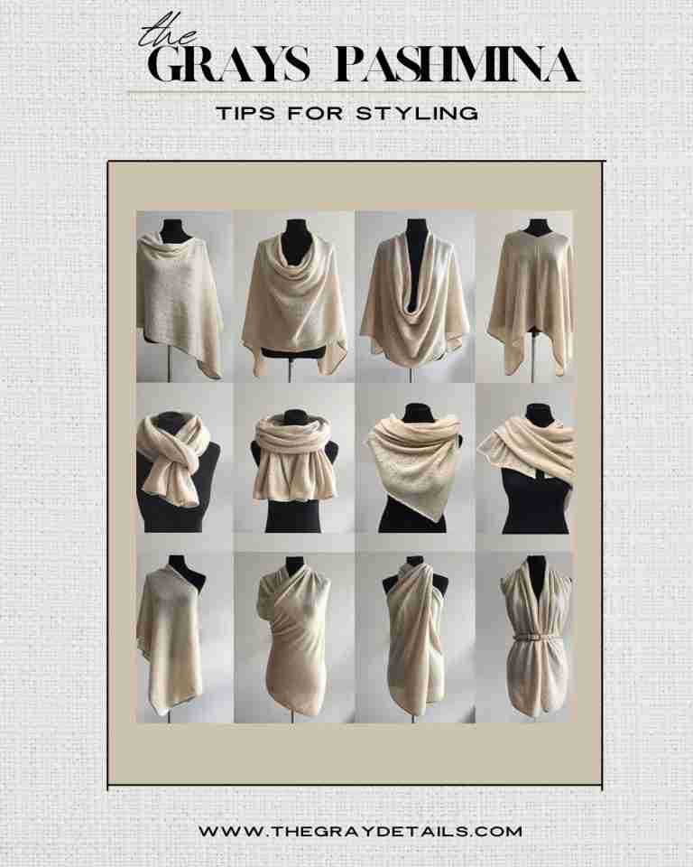 How To Wear A Pashmina - the gray details