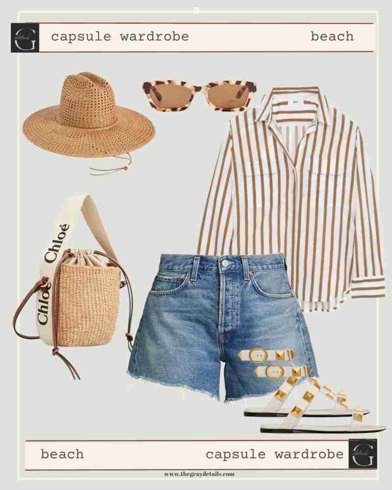 Minimalist Packing for Beach Vacation - the gray details