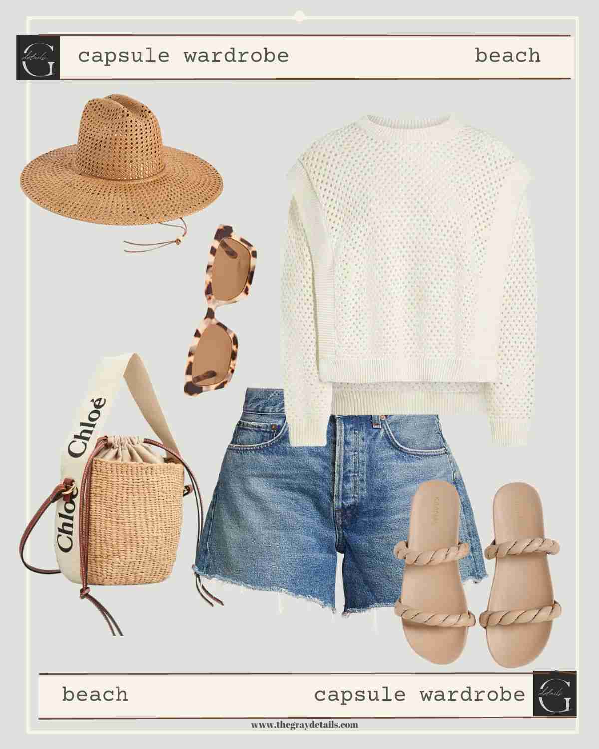 Minimalist Packing for Beach Vacation - the gray details