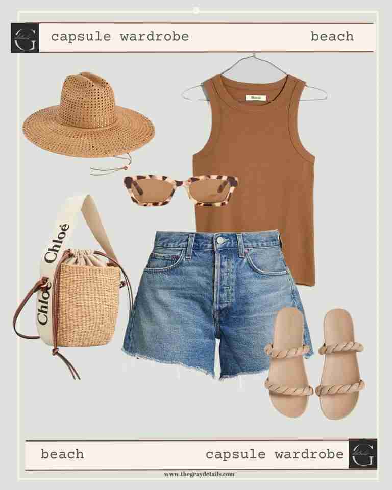 Minimalist Packing for Beach Vacation - the gray details