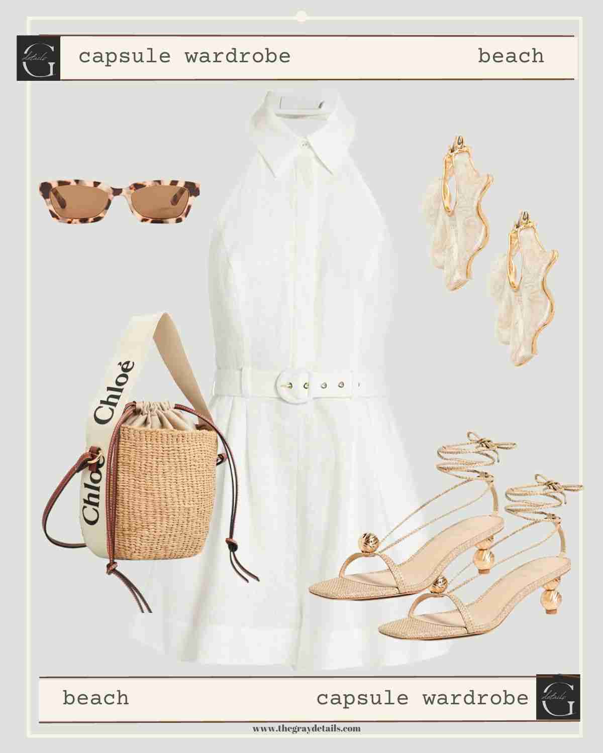 Minimalist Packing for Beach Vacation - the gray details