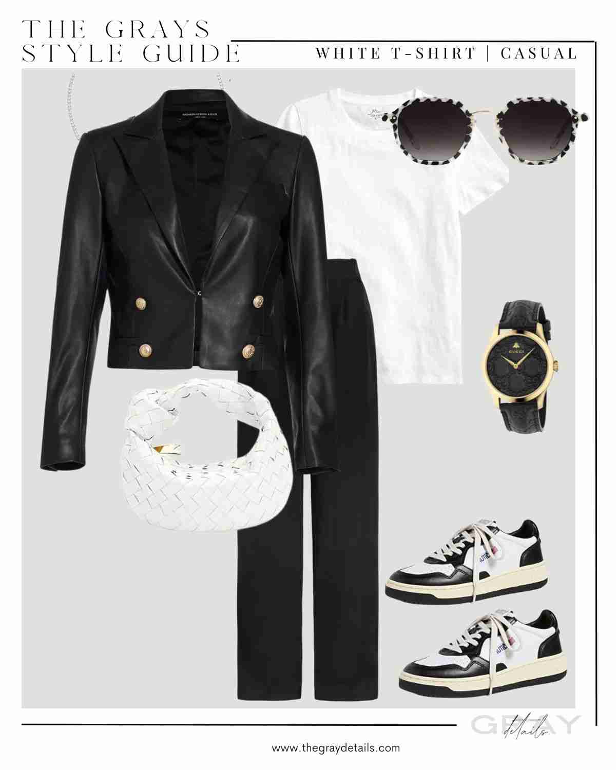 How to Style A Basic White Tee 11 Ways - the gray details