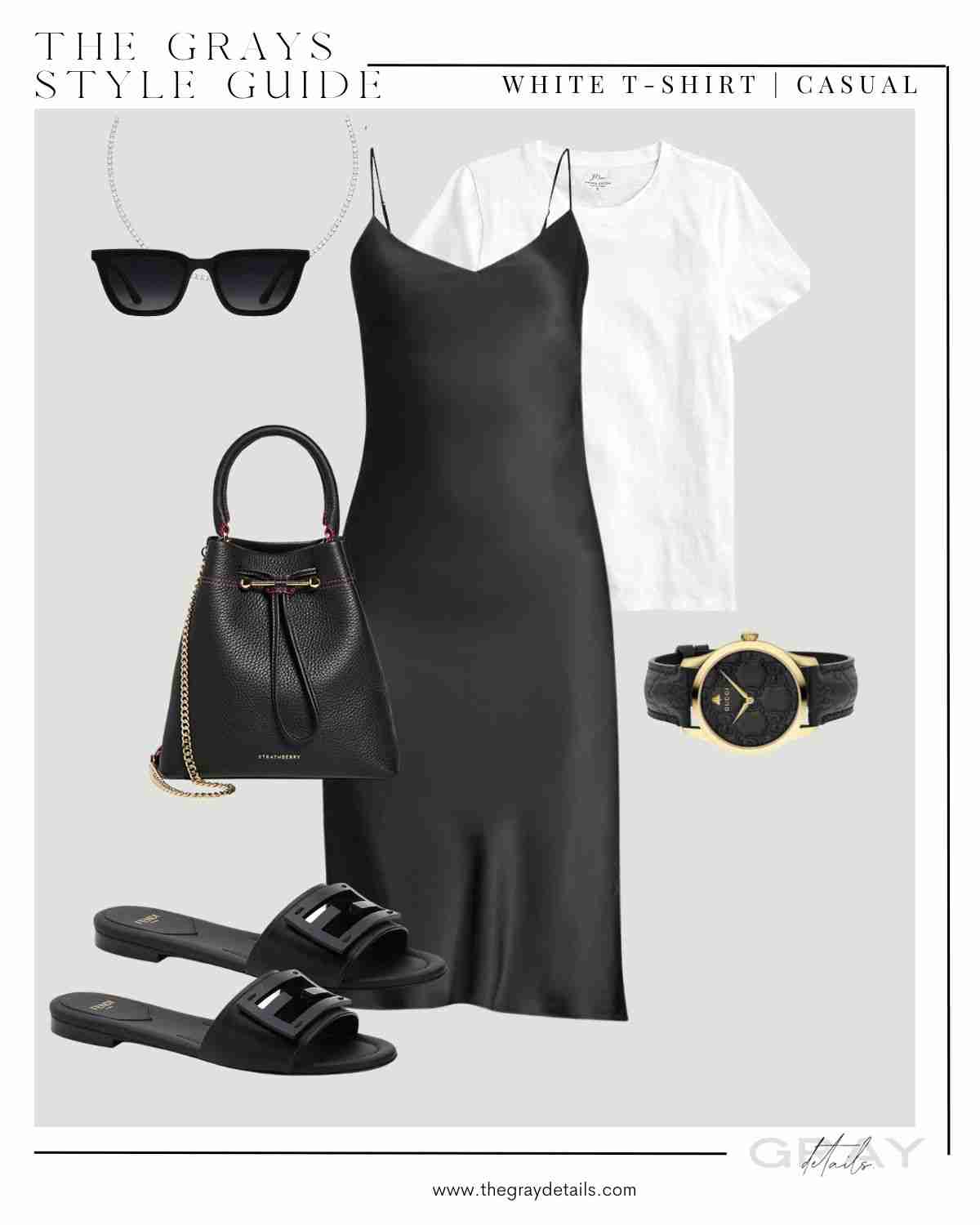 How to Style A Basic White Tee 11 Ways - the gray details