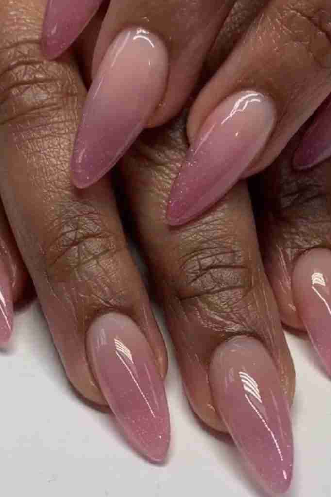 30+ Dusty Pink Rose Nails - the gray details