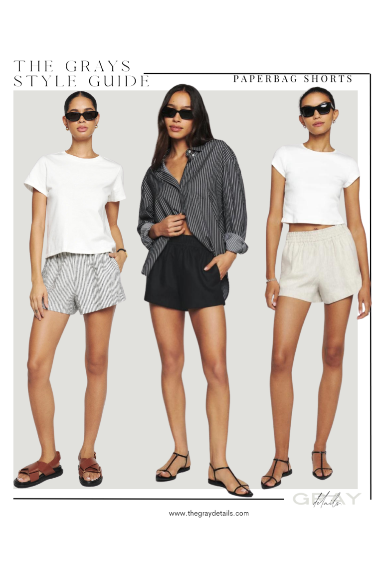 How to Style Paper Bag Shorts - the gray details