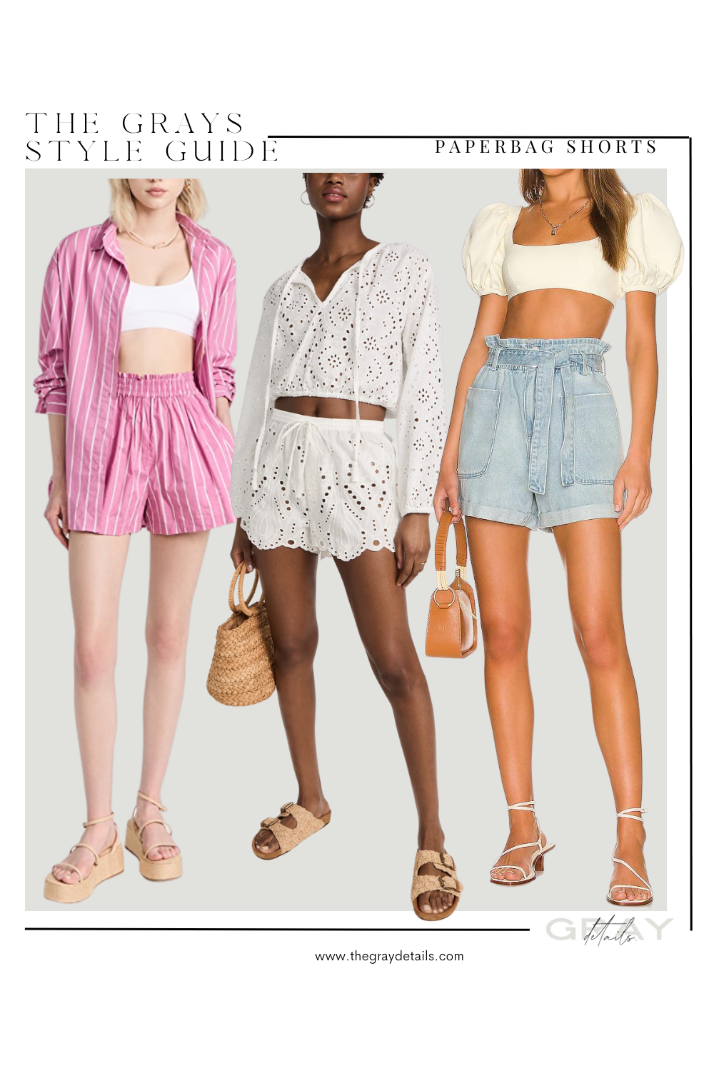 How to Style Paper Bag Shorts - the gray details
