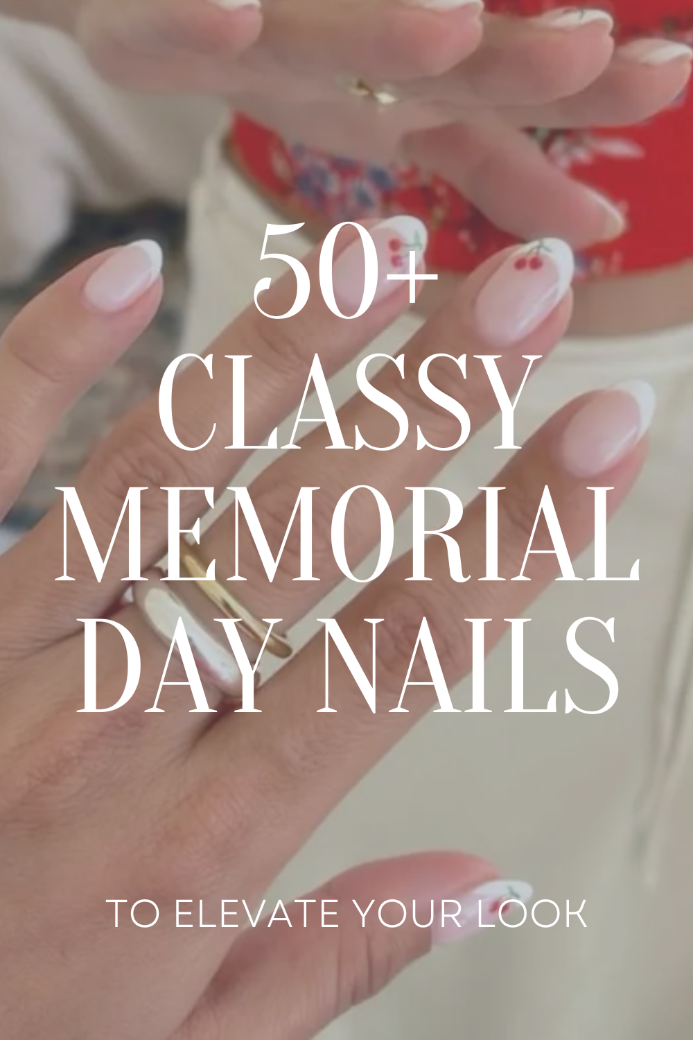 Classy Memorial Day Nails - the gray details