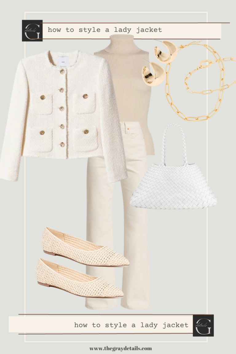 How to Wear a Lady Jacket - the gray details