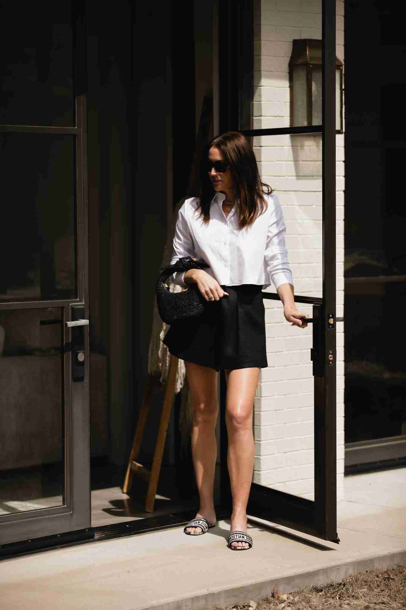 How to Style a Button Up Shirt - the gray details