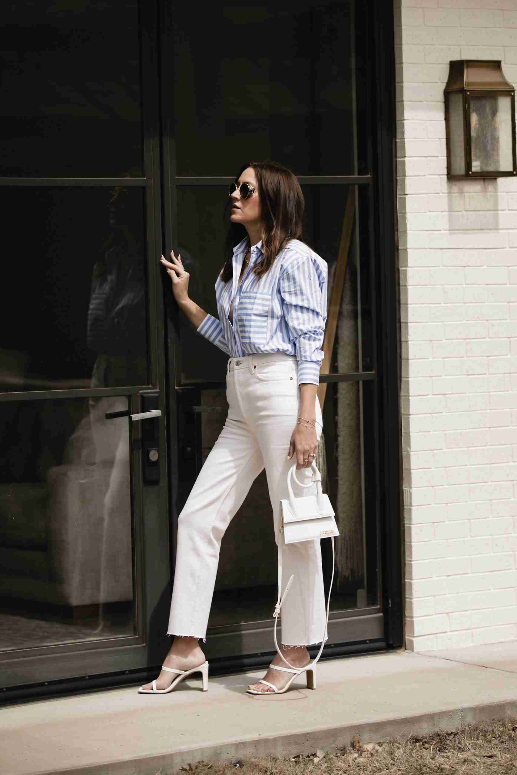 How to Style a Button Up Shirt - the gray details