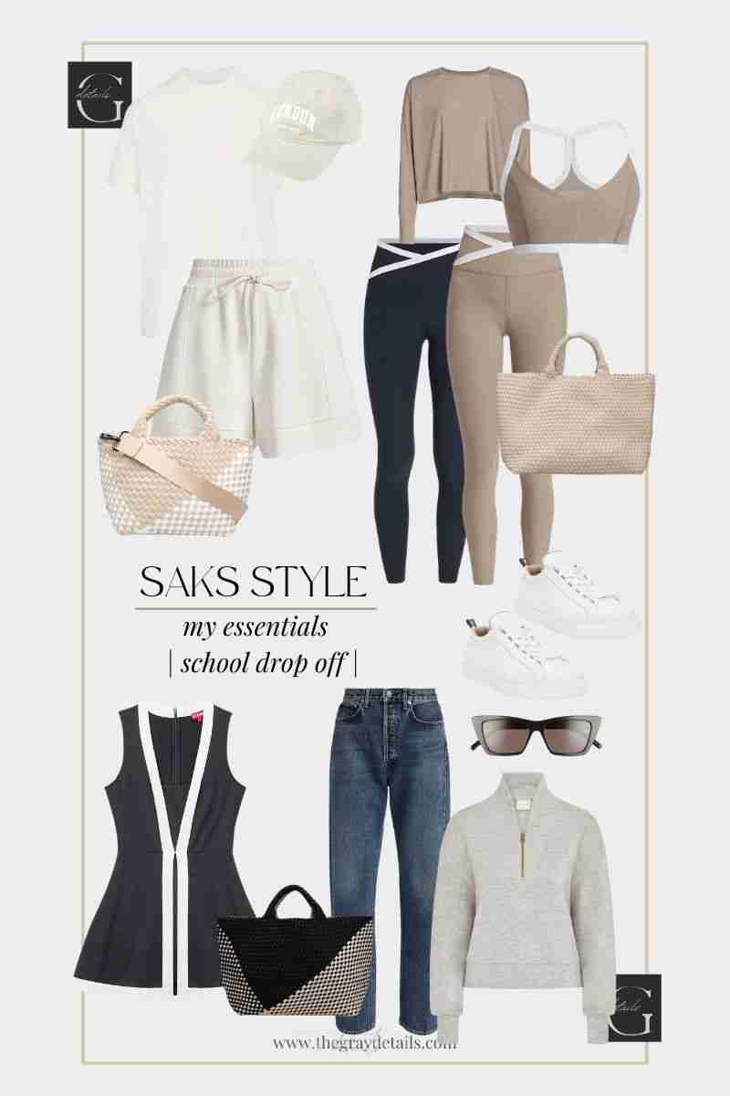 10 Essentials for Mom School Drop off Outfits - the gray details